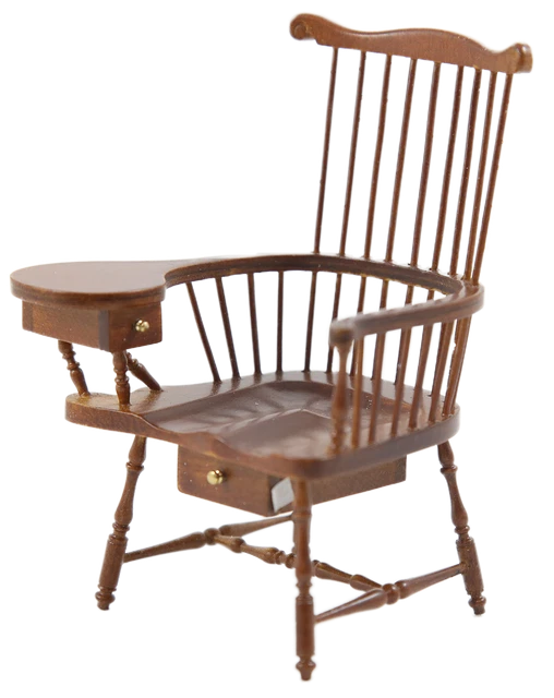 MAISON DE POUPÉES Peigne Dos Noyer Windsor Chaise JBM Miniature Meubles EUR 120,98 - PicClick FR