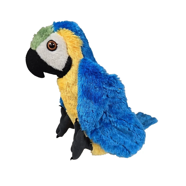 WILD REPUBLIC PLUSH Macaw Parrot Realistic Blue Yellow Stuffed Animal ...