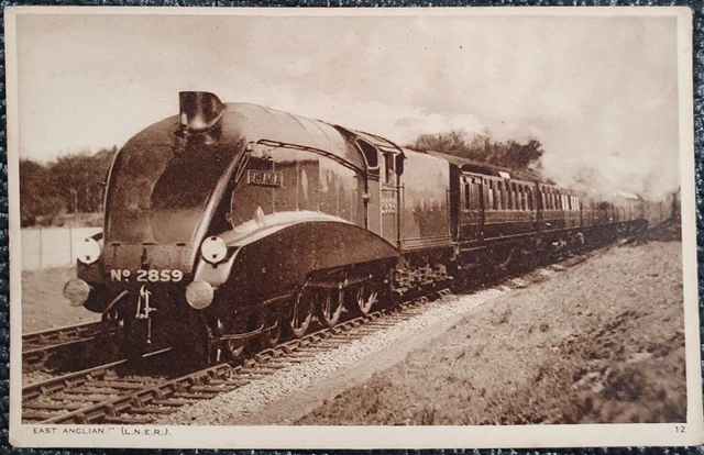 L.N.E.R. &EAST ANGLIAN& Business Men's Express Norwich Ipswich Postcard ...