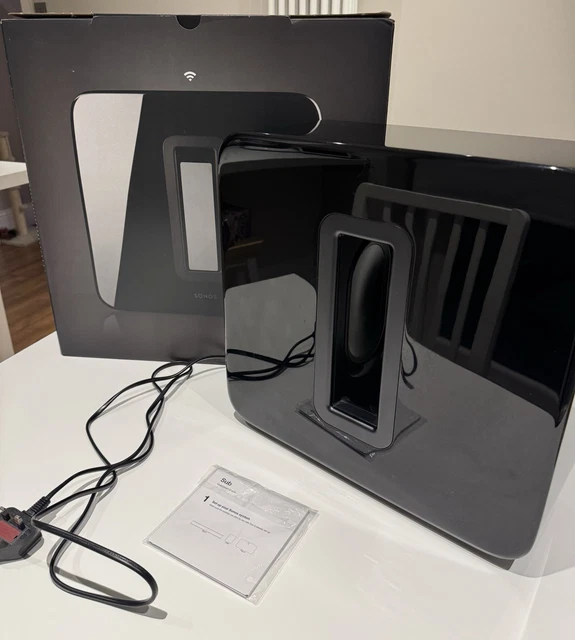 SONOS SUB (GEN 2) Wireless WiFi Smart Subwoofer Speaker Gloss Black £ ...