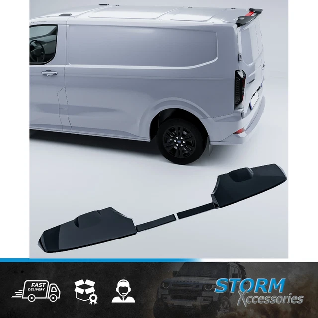 FOR FORD TRANSIT Custom 2024 MK2 On V2 Rear Spoiler In Gloss Black For ...