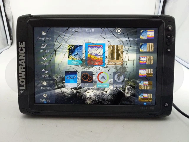 LOWRANCE ELITE 12 Ti Chartplotter Fishfinder Boat Radar Display Head ...