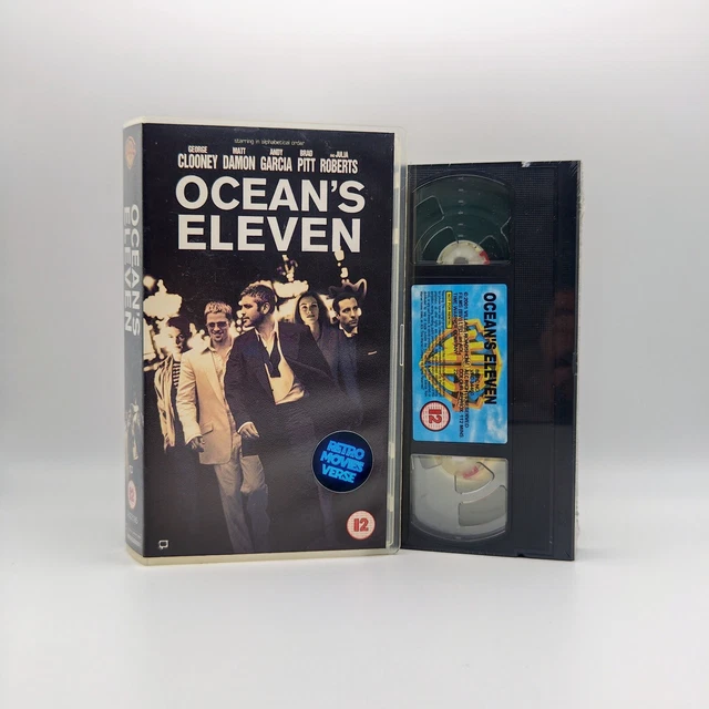 OCEAN'S ELEVEN VHS New and Sealed Brad Pitt, George Clooney, Matt Damon ...