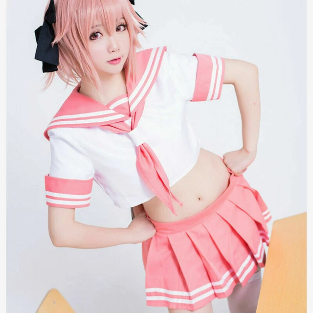 Cosplay Anime Fate Fgo Apocrypha Astolfo Costume Sexy Unifrom Outfit