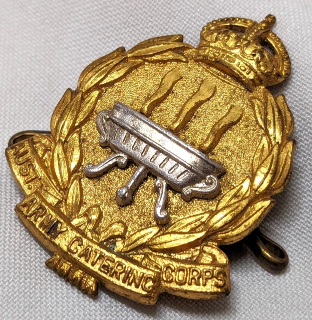 1948 53 Korean War Era Australian Army Catering Corps Uniform Cap Badge