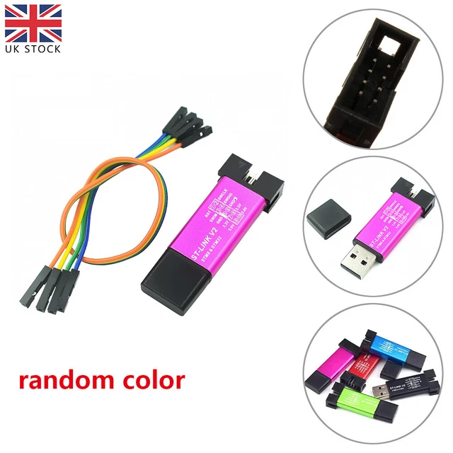 MINI ST-LINK V2 Programmer Emulator Downloader STM8 STM32 with Dupont ...