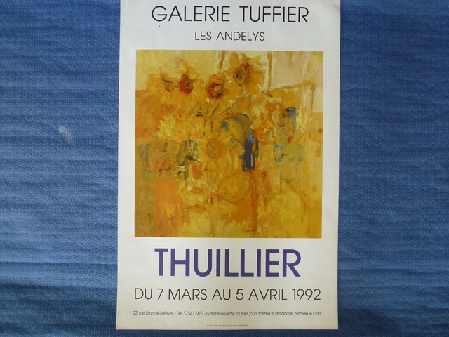 AFFICHE DE L'ARTISTE peintre Thuillier - 60 x 40 cm EUR 6,00 - PicClick FR