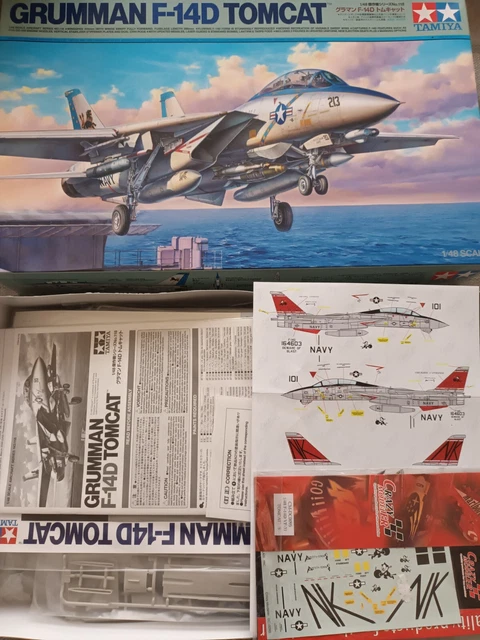 F-14D TOMCAT TAMIYA 1/48 + Extra Decals EUR 90,00 - PicClick FR
