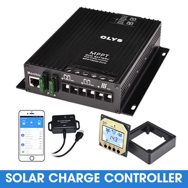 Solar Charge Controller Bluetooth Mppt Lithium Dual Battery Charger Regulator £133 62 Picclick Uk