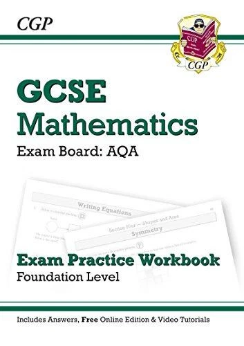 GCSE MATHS AQA Exam Practice Workbook with answers & online... - CGP ...