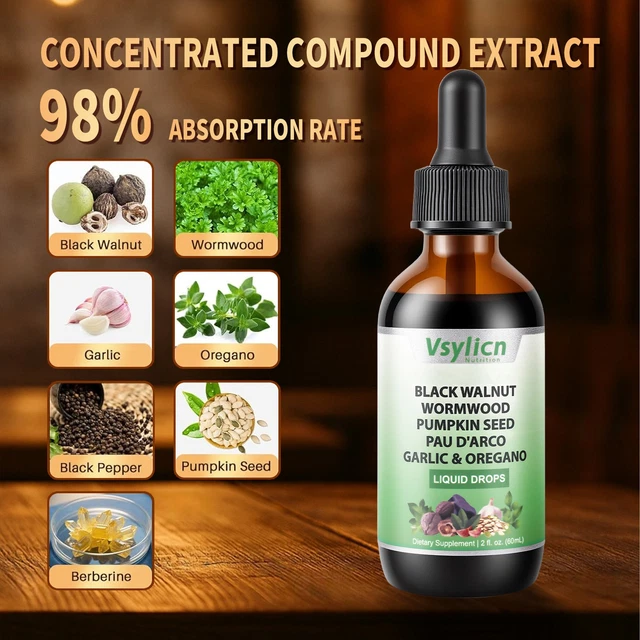 PARASITE DETOX & Cleanse | Powerful Wormwood, Black Walnut, Clove ...