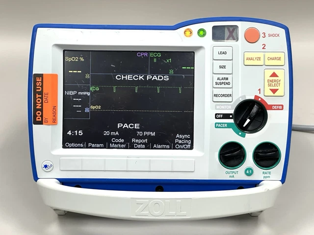 ZOLL R SERIES ALS Monitor With NIBP, CO2, ECG, Masimo SPO2, MFC, Pacing ...