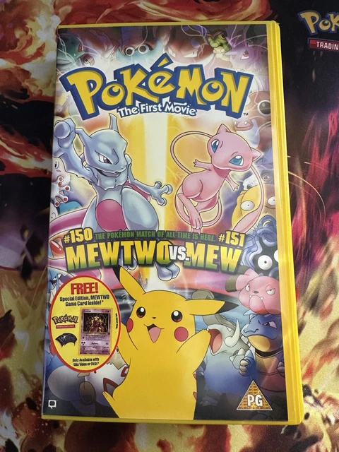 POKÉMON THE FIRST movie VHS - unsealed, all leaflets inside - no promo ...
