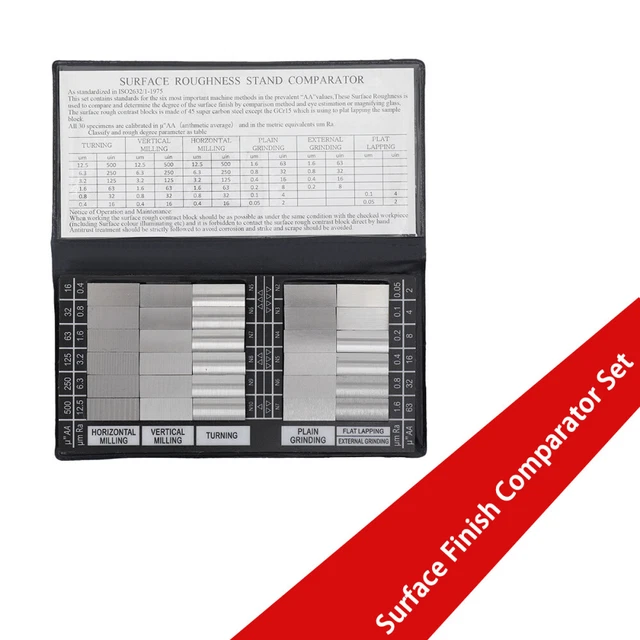 ROUGHNESS SAMPLE`BLOCK SURFACE`ROUGHNESS Comparison Sample Block Ra0.05 ...