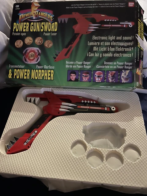 MIGHTY MORPHIN POWER Rangers Power Morpher Gun Sword Bandai in Box (No ...