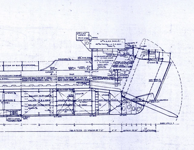 LANDING SHIP MEDIUM LSM 1940's BLUEPRINT PLANS WW2 DVD RARE ARCHIVE ...