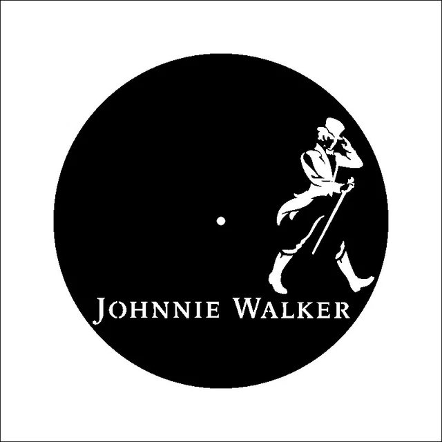 DXF CDR FILE For CNC Plasma Laser Cut - Johnnie Walker Clock File ...