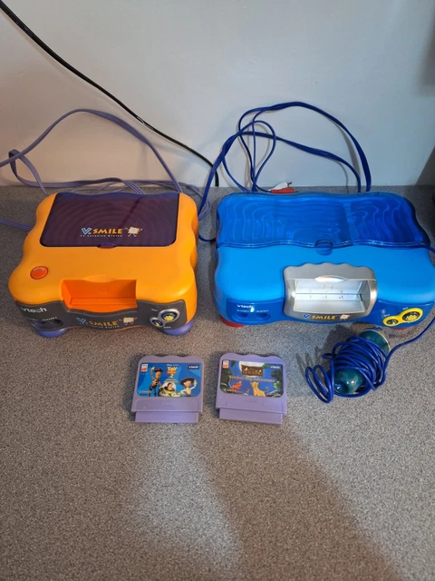VTECH V SMILE KIDS TV LEARNING SYSTEM CONSOLE X2 No Joystick - 2 Games ...