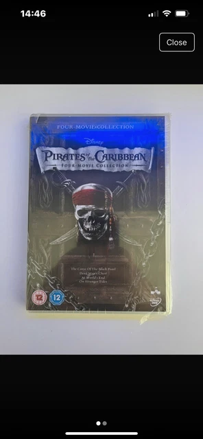 PIRATES OF THE Caribbean 1-4 DVD Box Set New Sealed £2.22 - PicClick UK