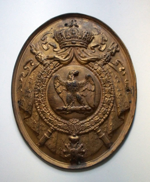 RARE PLAQUE OFFICIER ministériel notaire huissier premier empire ...