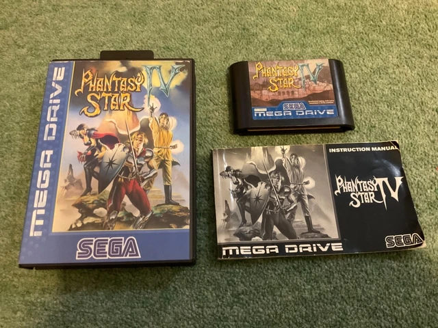 PHANTASY STAR 4 IV Sega Megadrive Mega Drive UK PAL boîte complète EUR ...