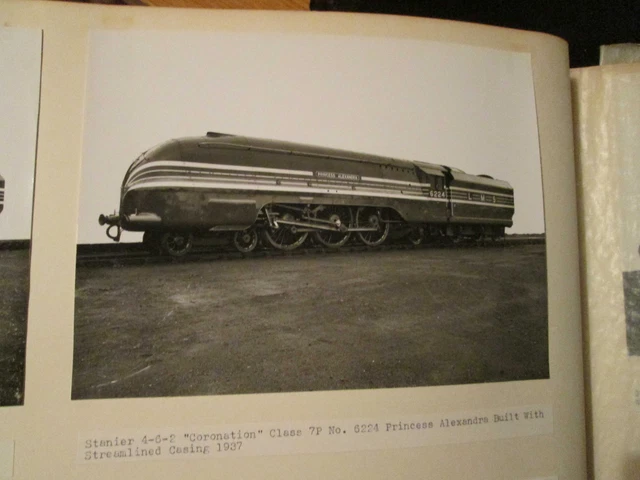 RAILWAY PHOTO 8X6 LMS 4-6-2 Streamlined No 6237 Crewe Works c1937 £6.00 ...