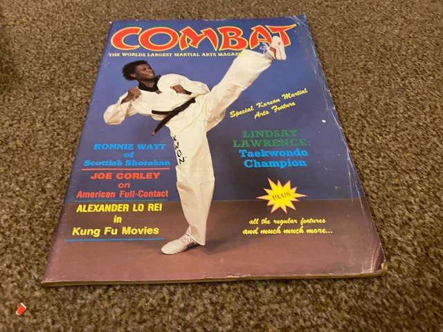 COMBAT MAGAZINE 1986 Nov Lindsay Lawrence. Ronnie Watt. Alexander Lo ...
