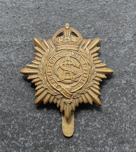 GENUINE WW1 ARMY Service Corps Non Voided Economy Issue Cap Badge £12. ...