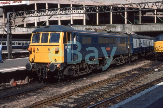 35MM RAILWAY SLIDE of Class 86 86328 @ Birmingham New Street Copyright ...