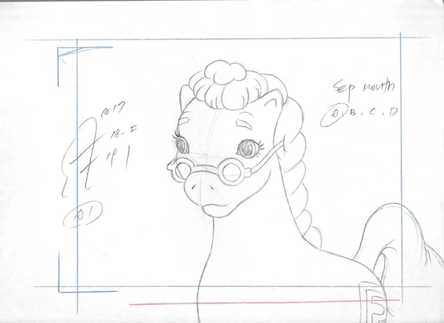 MY LITTLE PONY Cartoon Animation Production Pencil Drawing MLP 4105-46 ...