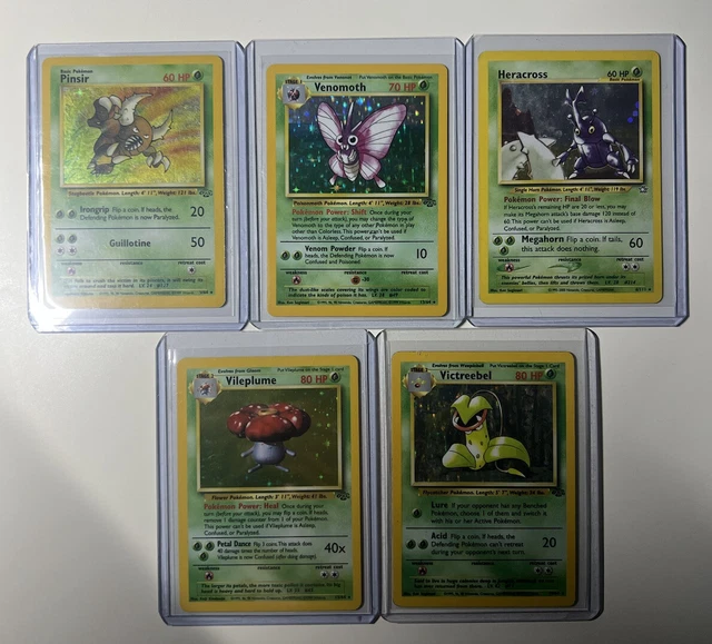 POKÉMON TCG VANTAGE Cards Lot. Pinsir/Venomoth/Heracross/Vileplume ...