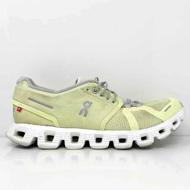 ON WOMENS SWISS Engineering Cloud 5 Green Running Shoes Sneakers Size 9 ...