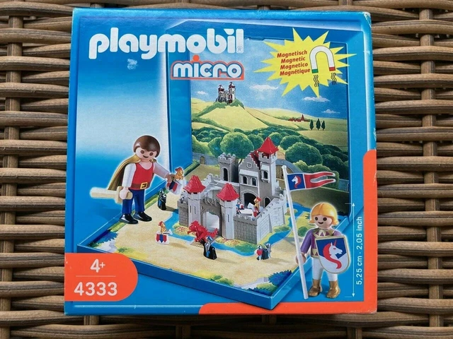 PLAYMOBIL 4333 KNIGHTS Castle Micro World Scale Mini Magnetic Set NEW ...