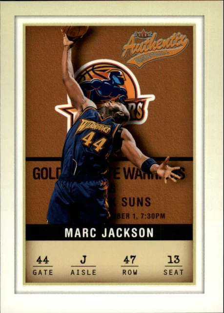 2001-02 FLEER AUTHENTIX Golden State Warriors carte basketball #47 Marc ...