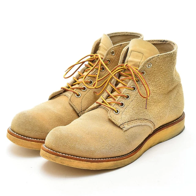 RED WING CLASSIC Round Work Boots, Size 9.5E Suede, Men's 8167 Beige ...