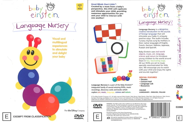 112DNEW SEALED DVD REGION 4 BABY EINSTEIN LANGUAGE NURSERY $11.80 ...
