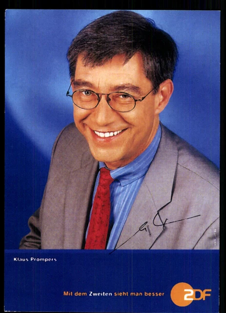 KLAUS PROMPERS ZDF Autogrammkarte Original Signiert ## BC 34716 EUR 2 ...
