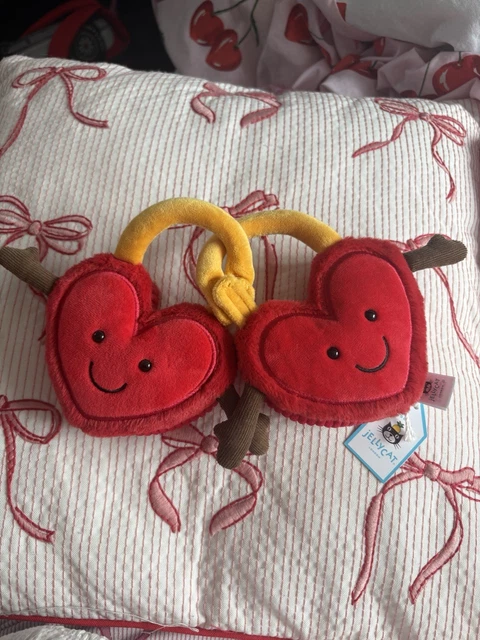 JELLYCAT RED HEART Amuseable Val & Tina Love Locks £31.90 - PicClick UK