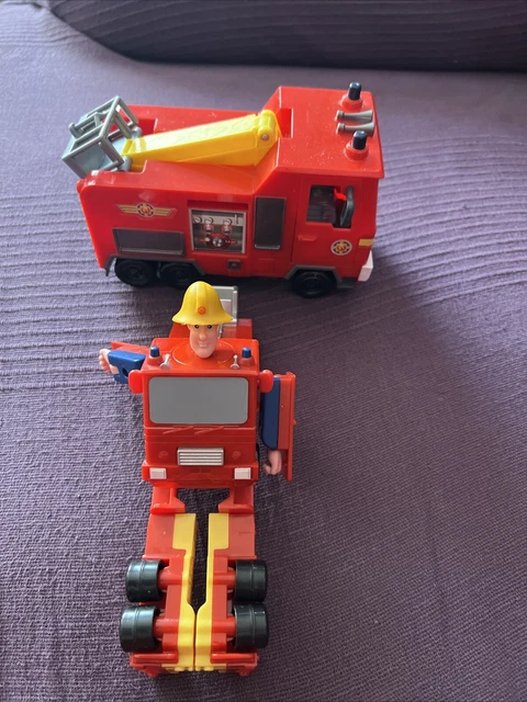 FIREMAN SAM JUPITER Fire Engine/Transforming Figure £12.00 - PicClick UK
