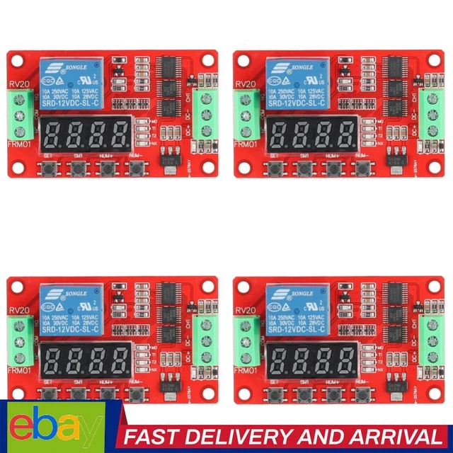 FRM01 MODULO RELÈ loop infinito 1 CH modulo loop ritardo automazione (12 v) EUR 21,55 - PicClick IT