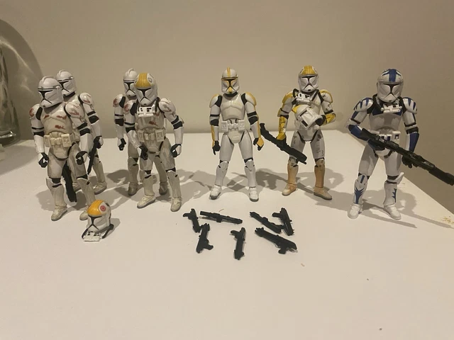 HASBRO STAR WARS Phase 1 Clone Trooper captains/pilots Action Figure £ ...