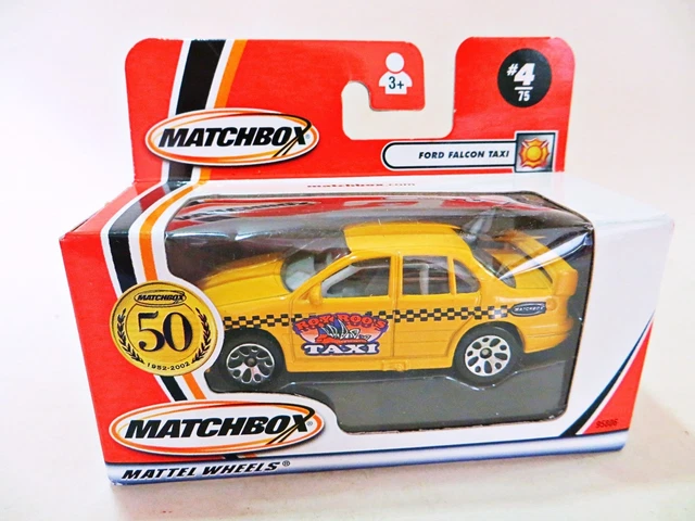 MATCHBOX MB4 'FORD Falcon Taxi Cab' Yellow. 4. Vintage. Original. Mib ...