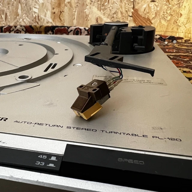 VINTAGE PIONEER PL120 Record Player Turntable £99.50 - PicClick UK