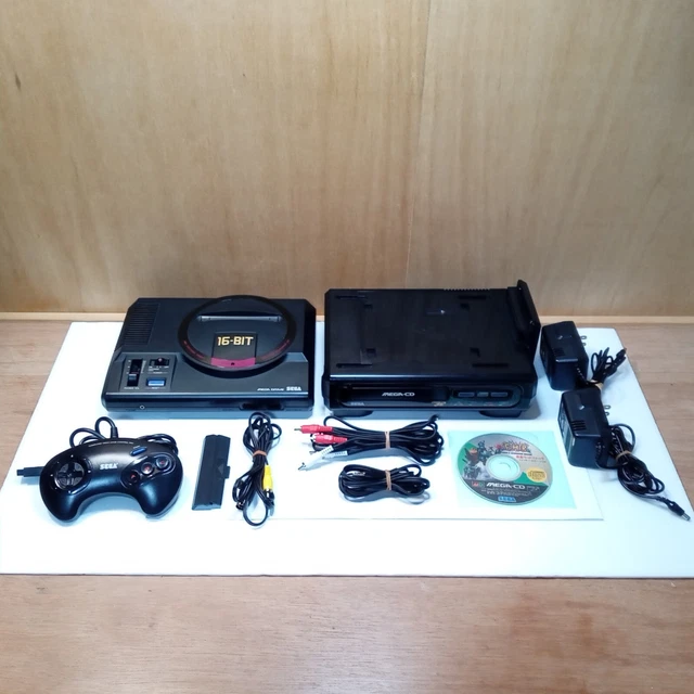 SEGA MEGA DRIVE & Sega Mega CD Console Set Authentic Japan Imports ...