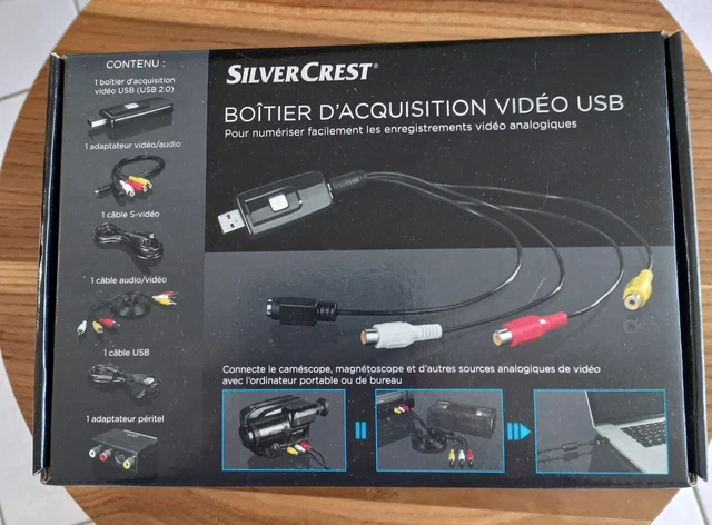 CONVERTISSEUR VHS ANALOGIQUE Numérique camescope magnétoscope vers ordi ...