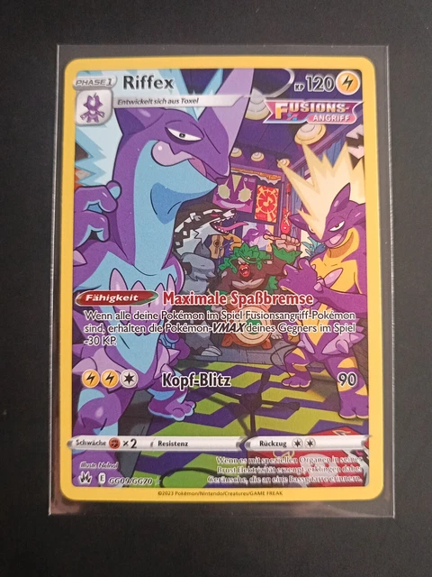 POKEMON KARTE RIFFEX Deutsch Charakter Rare GG09/GG70 Original ...