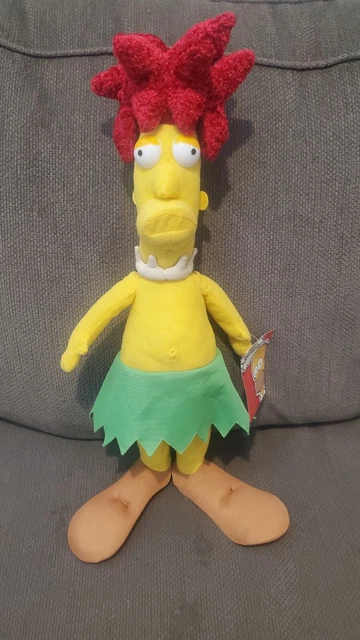 THE SIMPSONS SIDESHOW Bob 20” Red Hair Plush Doll Green Skirt Factory ...