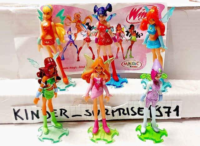 KINDER FERRERO SORPRESINE SERIE COMPLETA WINX CLUB 6x FIGURE S-551 S ...
