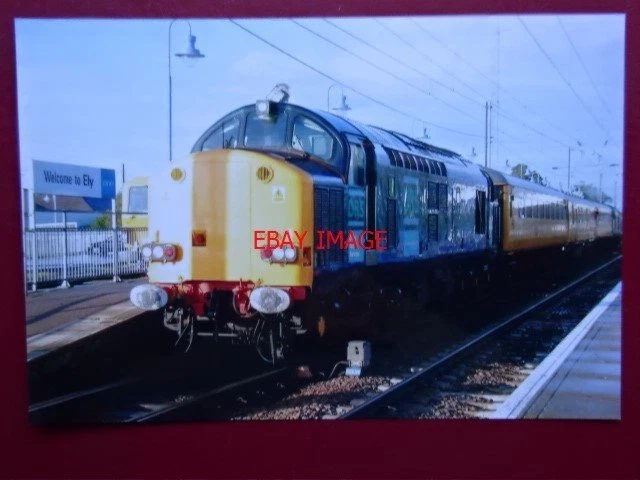 PHOTO BR Class 37 Diesel Loco No 37606 At Ely £1.90 - PicClick UK