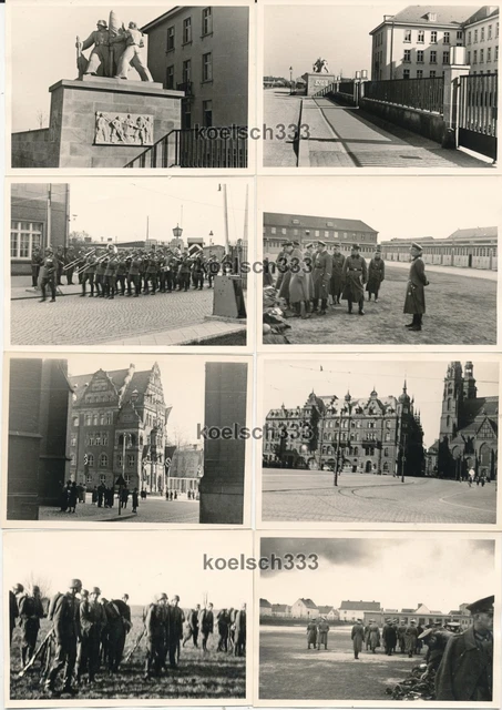 8 FOTOS KASERNE der Wehrmacht Soldaten Spielmannszug Musik Altstadt ...
